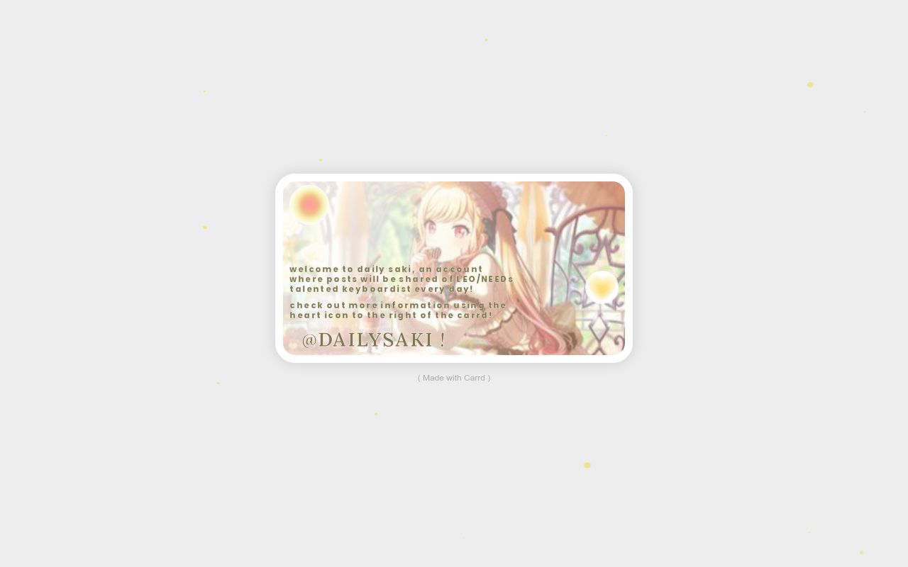 dailysaki's carrd